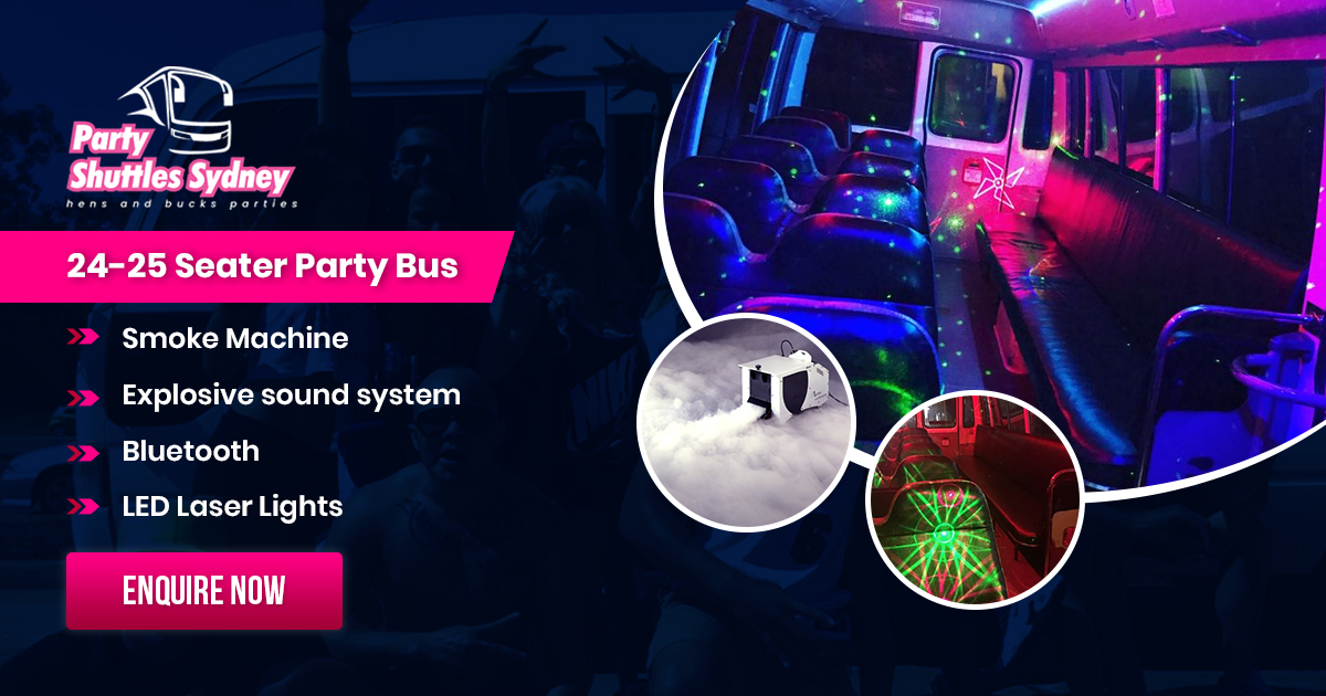 25 Seater Party Bus Hire - Photo Gallery | Party Shuttles Sydney