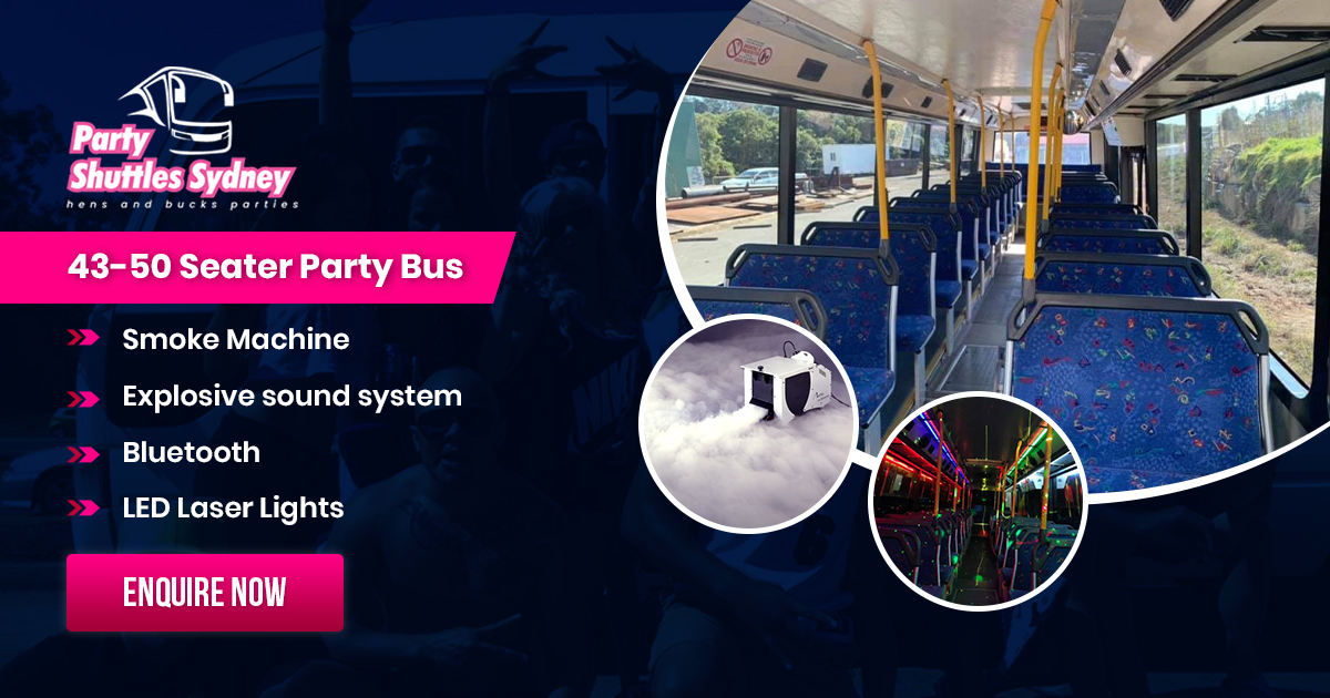 50 Seater Passenger Party Bus Gallery | Party Shuttles Sydney